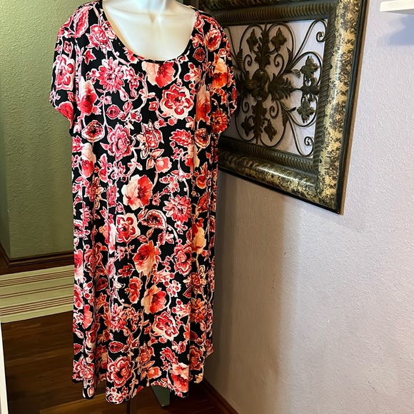 Fred David | Dresses | Nwt Fred David Dress Short Sleeved Black With ...